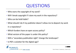 Repositories, CTAs and the question of gratis vs. libre | PDF