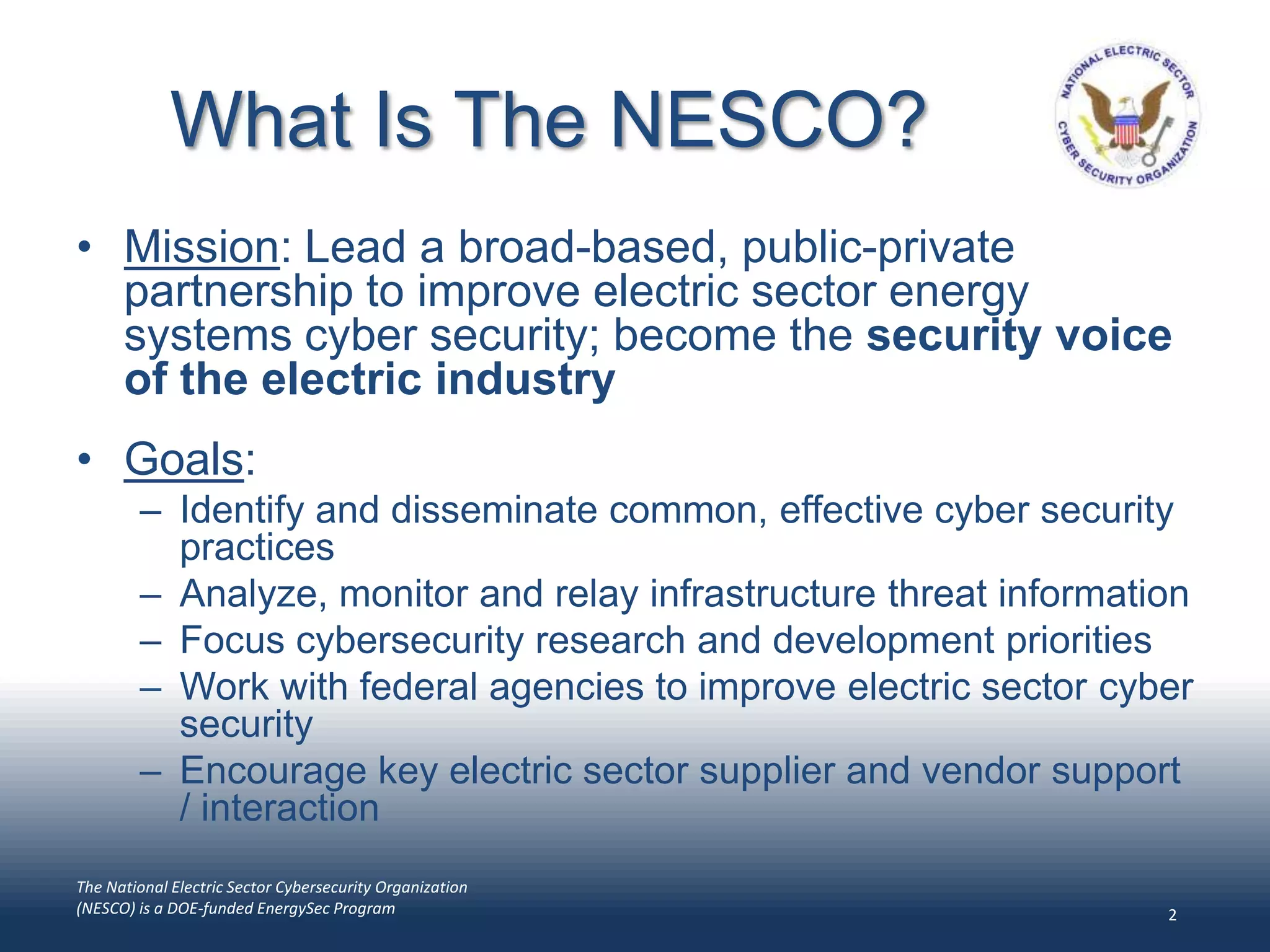 NESCO: A Closer Look | PPTX