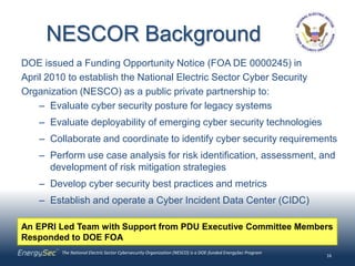NESCO/NESCOR Joint Overview | PPT