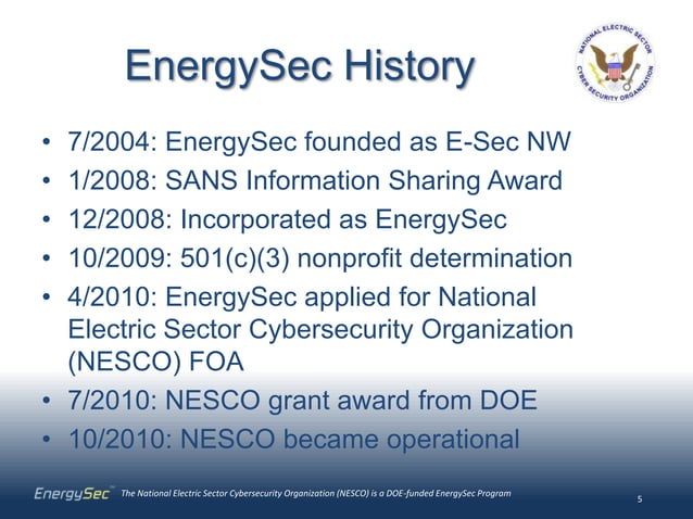 NESCO/NESCOR Joint Overview | PPT