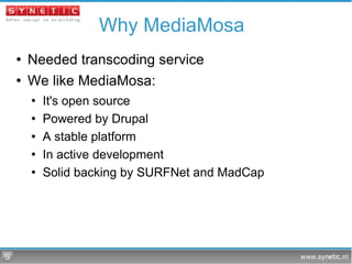 Drupal MediaMosa Transcoding module | PPT | Computing | Technology & Computing