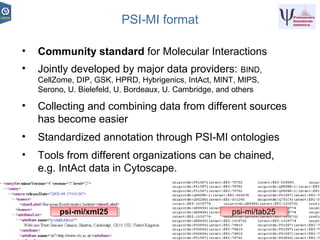 Molecular interactions. PSICQUIC and IntAct. | PPT