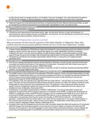 2011 04-25-afghanistan-pfm-case-study | PDF