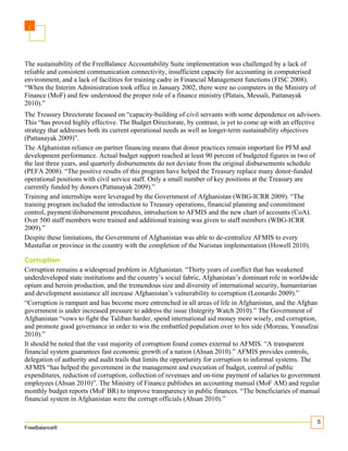 2011 04-25-afghanistan-pfm-case-study | PDF
