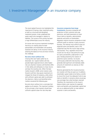Investment Management – a creator of value in an insurance company | PDF