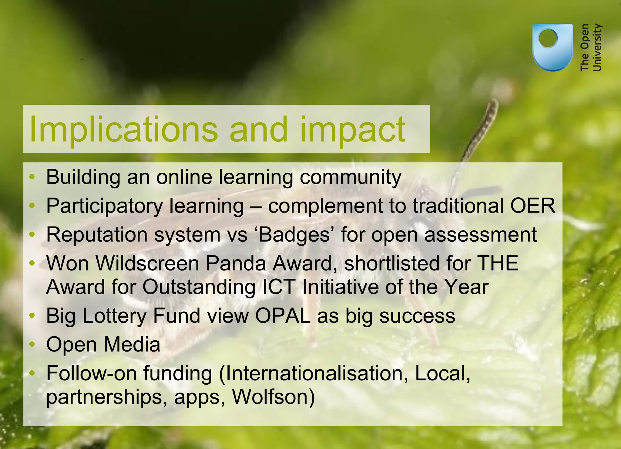 iSpot for IET Synthesis Meeting | PPT