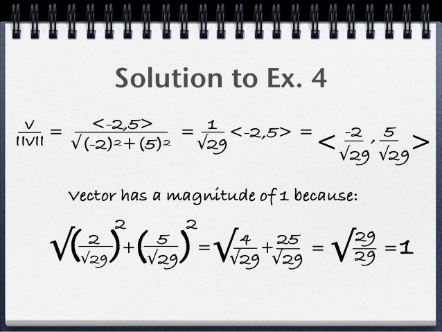 Pre-Calculus - Vectors