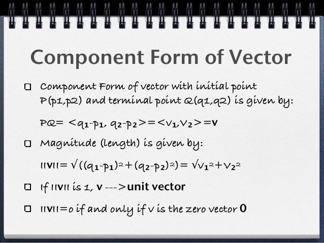Pre-Calculus - Vectors