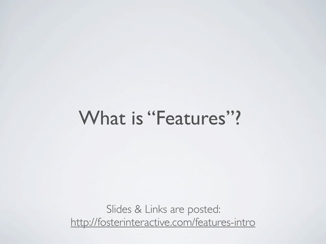 Intro to Features Module on Drupal | PPT