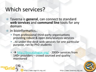 2011-06-08 Taverna workflow system | PPT