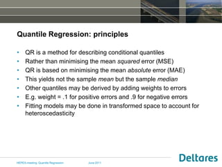 Verkade et al (2011) Quantile Regression (HEPEX) | PPT