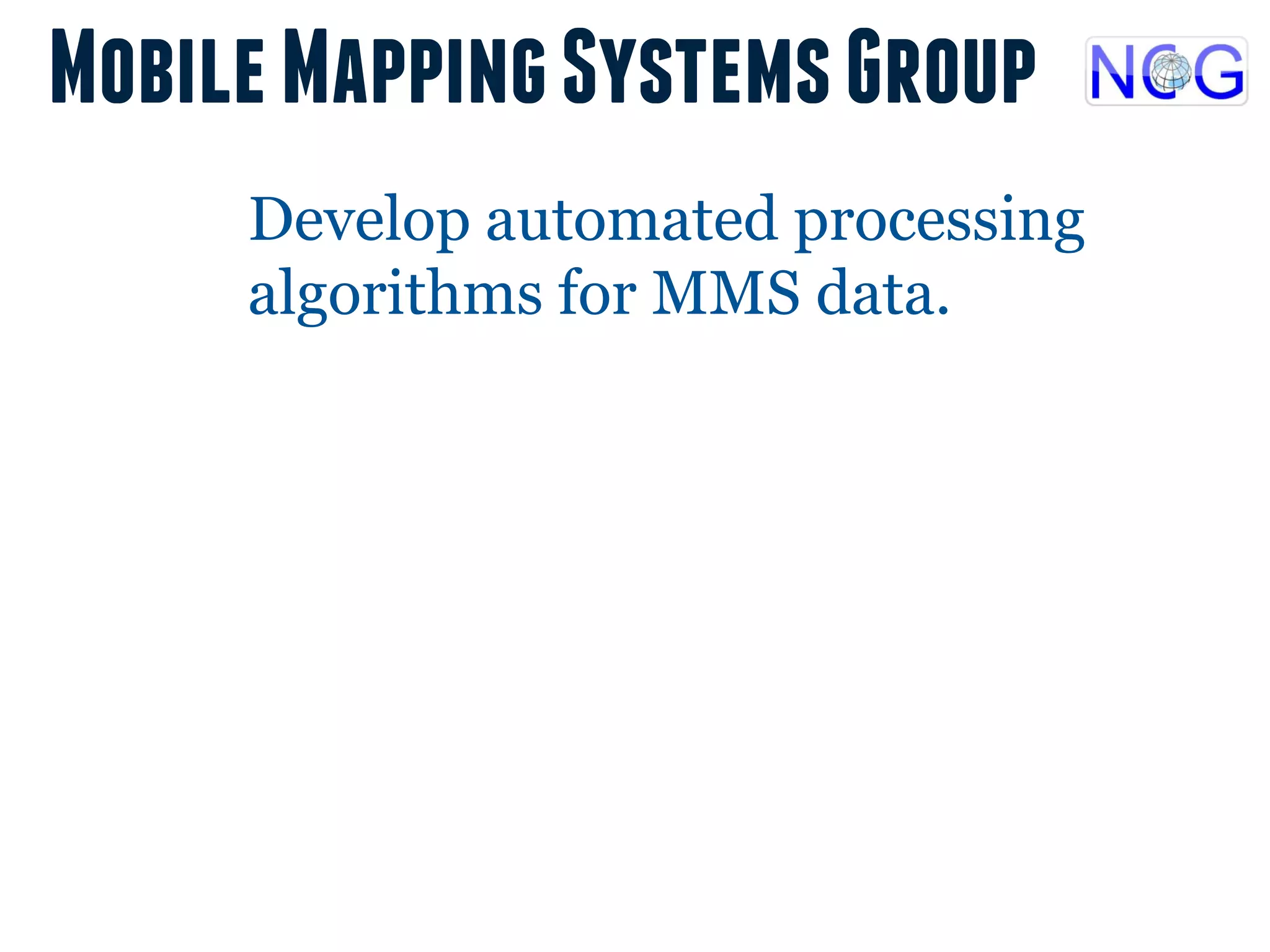 Mobile Mapping Spatial Database Framework Ppt