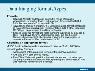 Digital Forensics in the Archive | PPT