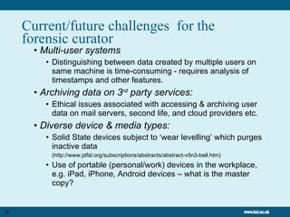 Digital Forensics in the Archive | PPT