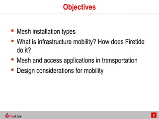 Firetide Mesh Node Mobility Overview | PPT