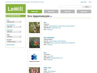 Näiteid LeMill kogumikest | PPT