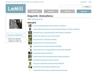 Näiteid LeMill kogumikest | PPT