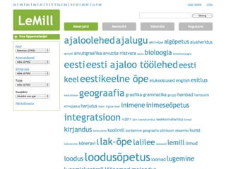 Näiteid LeMill kogumikest | PPT