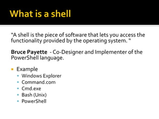 Introduction to PowerShell | PDF