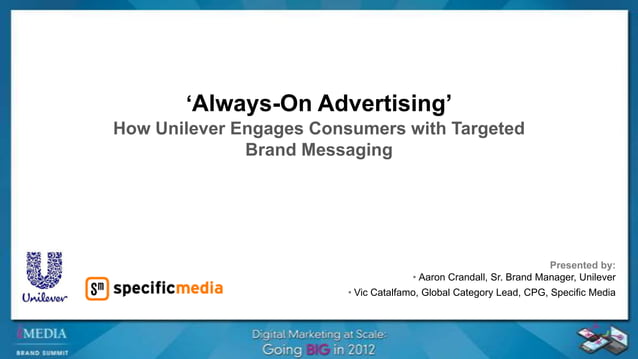 Always On Advertising | PPTX | Marketing and Advertising | Business