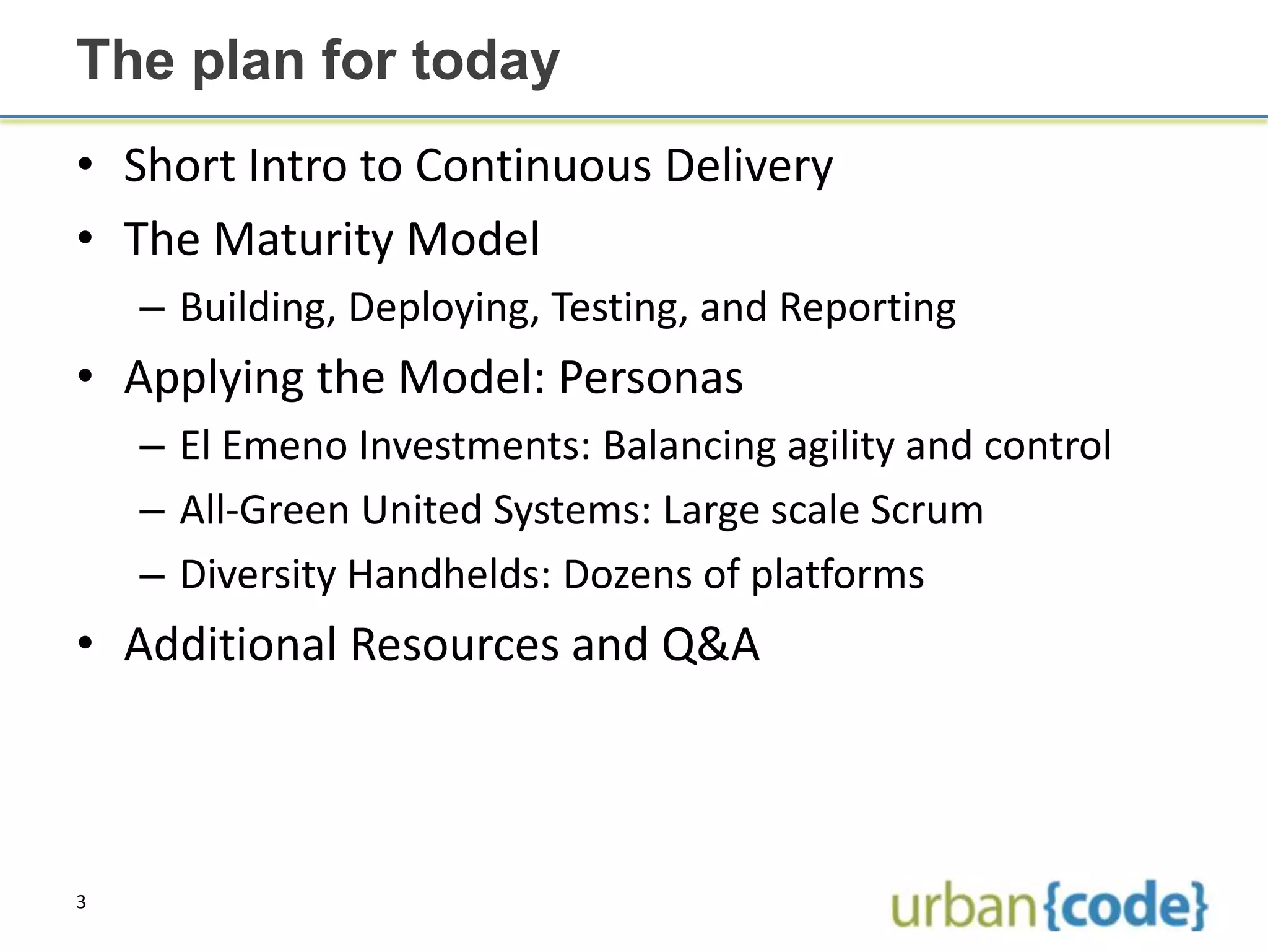 Continuous Delivery Maturity Model | PPTX