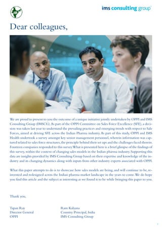 The Evolution of Sales Models in the Indian Pharma Industry | PDF