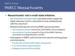 October 2011 Partnership for the Assessment of Readiness for College ...