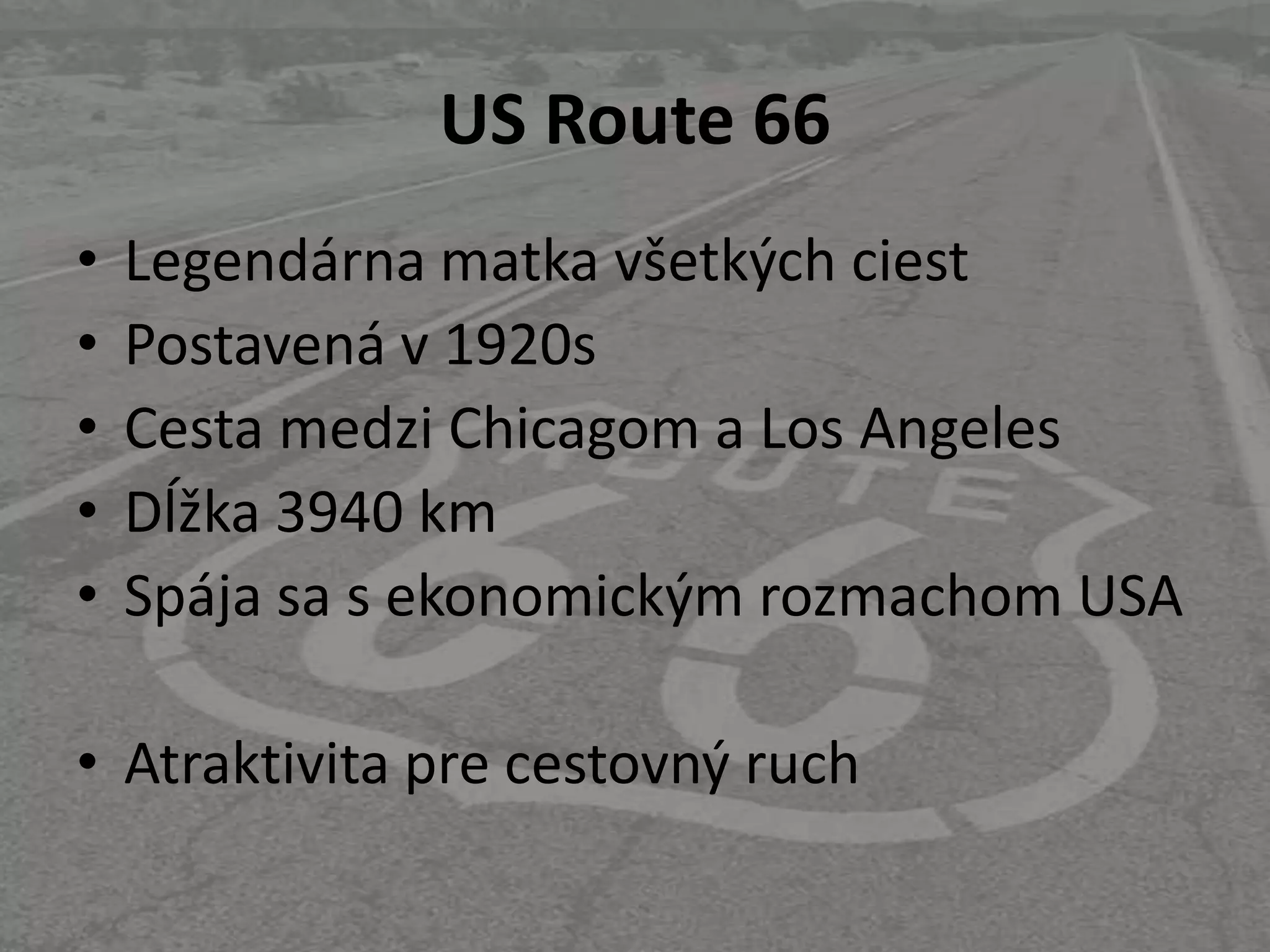Slovenska Route 66 | PPTX