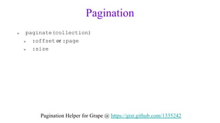 Building RESTful APIs w/ Grape | PPT