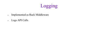 Building RESTful APIs w/ Grape | PPT