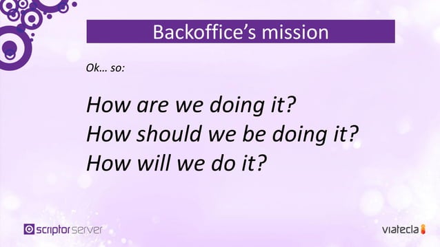 Developing backoffices | PPT