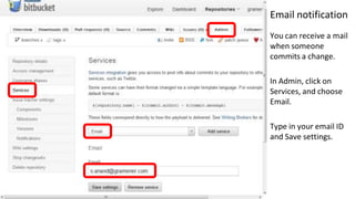 Using Bitbucket and Mercurial | PPT