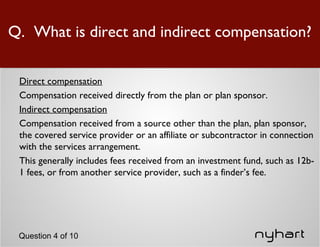 10 Questions to ask your 401(k) or 403(b) Vendor To Get Fee ...