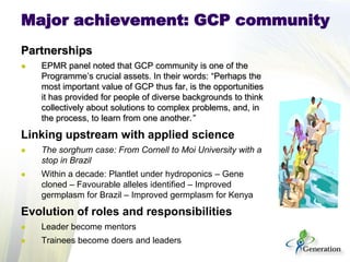 2011: Introduction to the CGIAR Generation Challenge Programme (GCP) | PDF