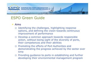 Sustainable Port Development Global Ports | PDF