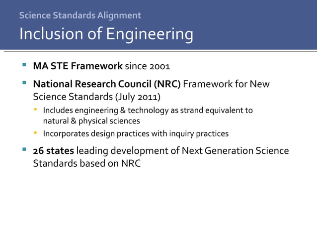 Science Standards Alignment | PPT | Education industry | Industries