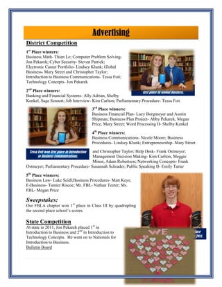 2011 2012 annual chapter business report | DOCX