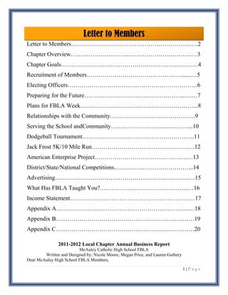 2011 2012 annual chapter business report | DOCX