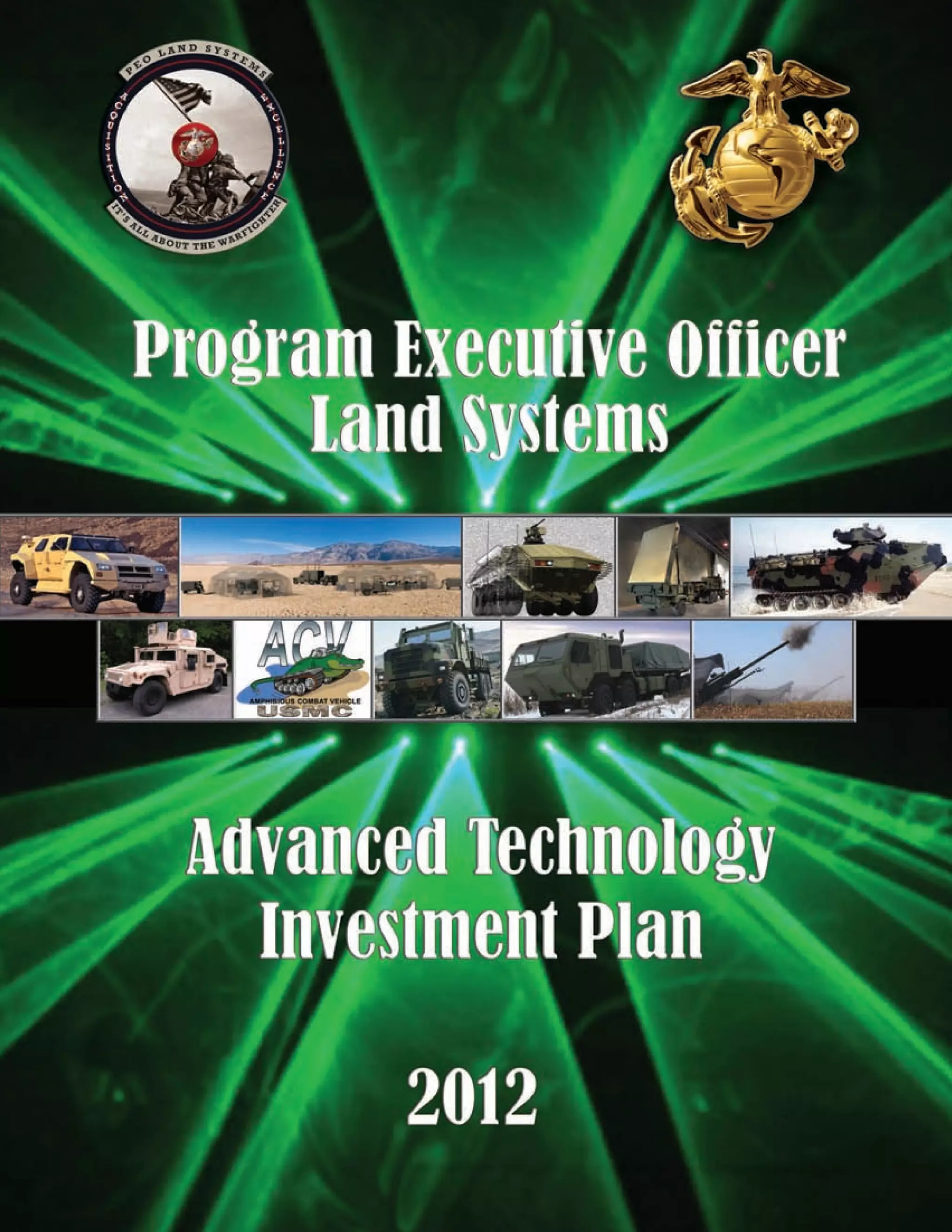 USMC PEO LS Advanced Technology Investment Plan | PDF