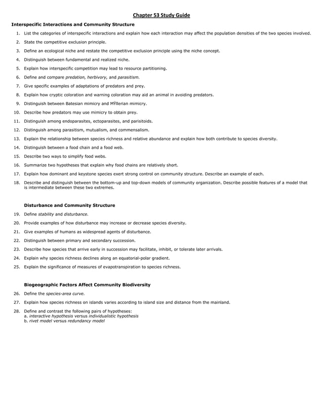 2011 2012 hghs ap biology summer packet | PDF