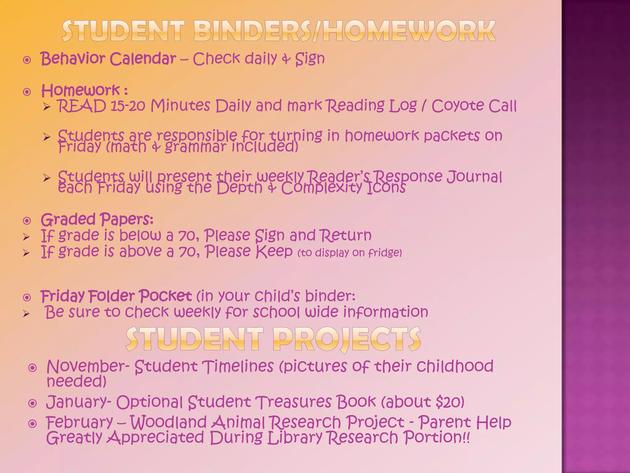 2011 2012 Second Grade Parent Orientation | PPT