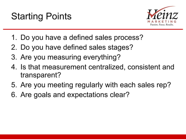The Six Levels of Managing Sales Performance | PPT
