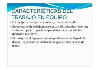 2011 aspectos que favorecen el trabajo en equipo | PDF