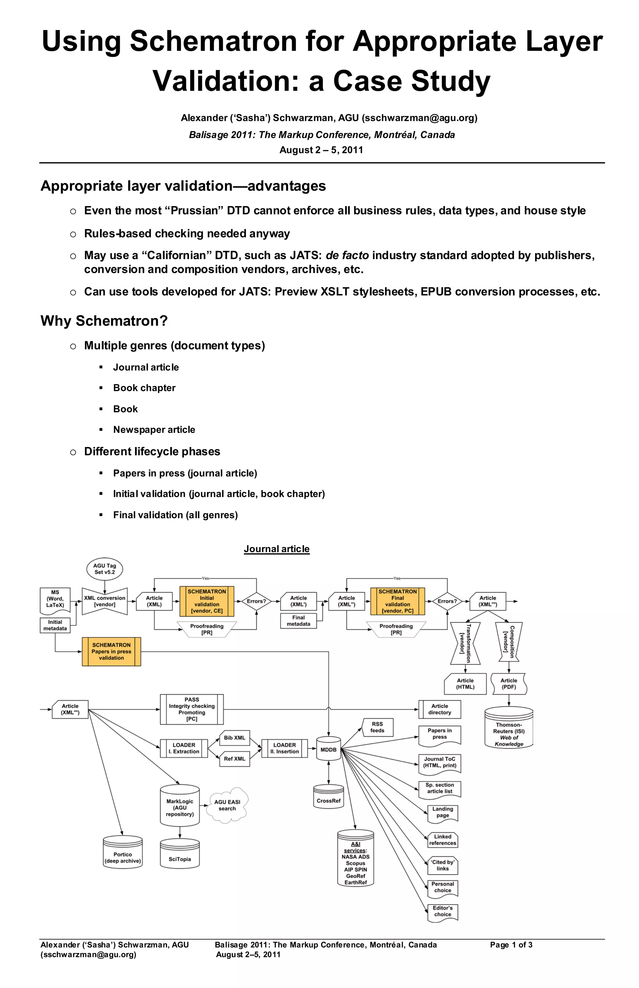 Using Schematron for appropriate layer validation: A case study | PDF