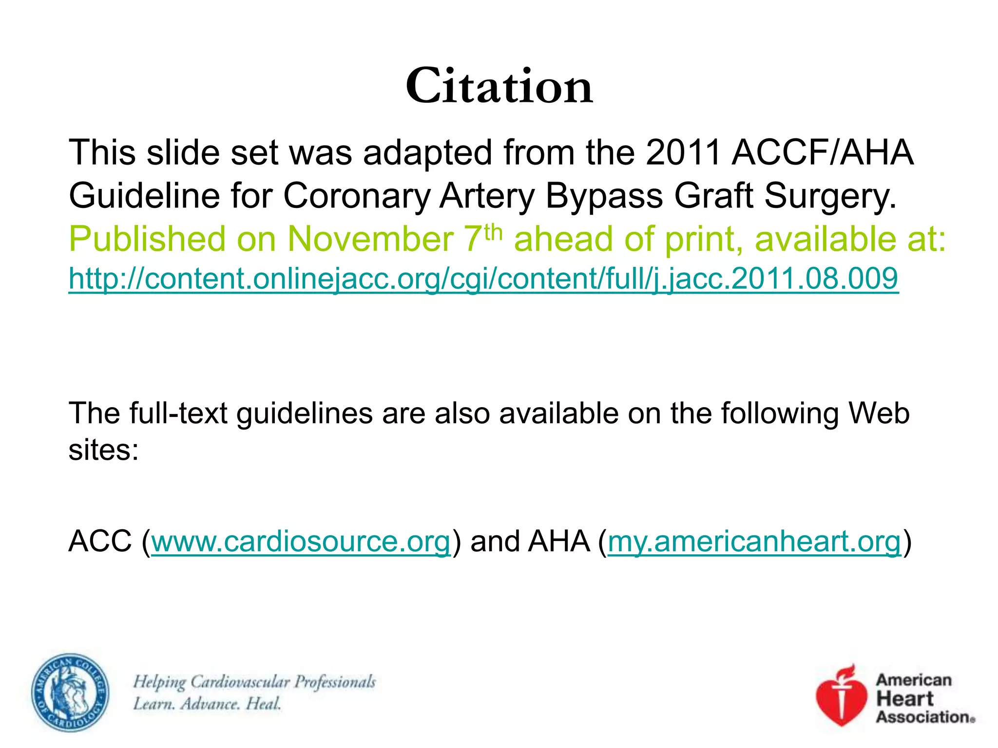 2011-CABG-Guidelines.ppt