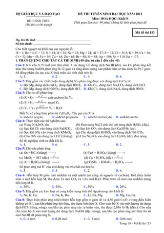 Đề thi đại học 2011 môn Hóa Học khối B | PDF