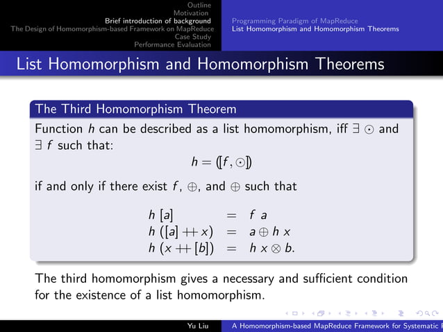 A Homomorphism Based Mapreduce Framework For Systematic Parallel Programming Pdf Programming