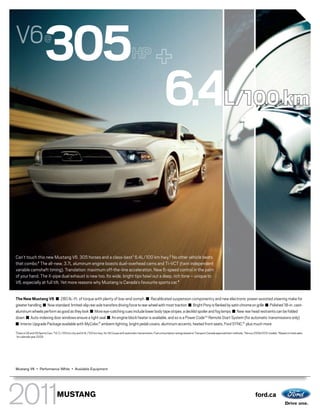 2011 Ford Mustang Regina Ford Dealer | PDF