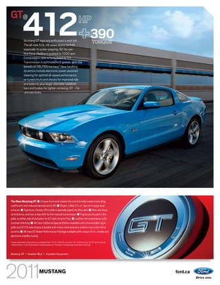 2011 Ford Mustang Regina Ford Dealer | PDF