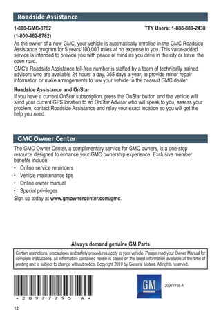 2011 GMC Acadia Toledo Get to know | PDF